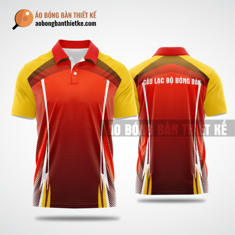 Mẫu ping pong uniform CLB Mường Nhé màu đỏ thiết kế nữ ABBTK832 – Áo ...